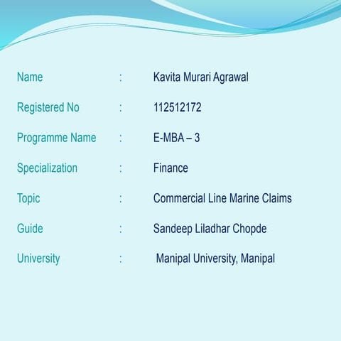 Marine insurance | PPT | Free Download