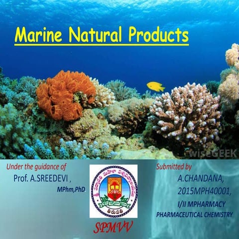 Marine natural products | PPTX