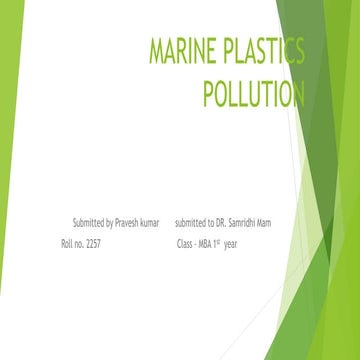 Marine pollution | PPT