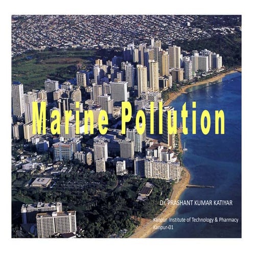 Marine pollution ppt | PPT