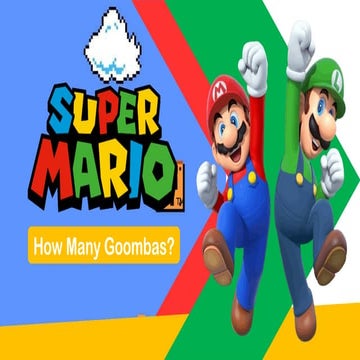 Mario Bros How Many Goombas game ppt for elementary | PPTX