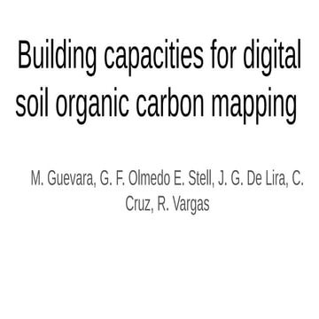 Building capacities for digital soil organic carbon mapping | PDF