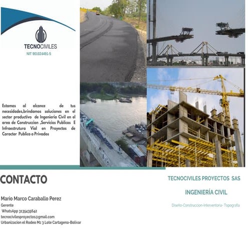 Mario marco caraballo tecnociviles brochure | PDF