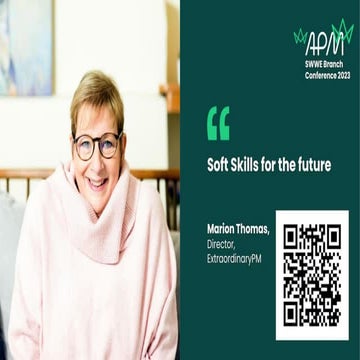 Project professionals: Ready for the future? Soft skills,Marion Thomas ...