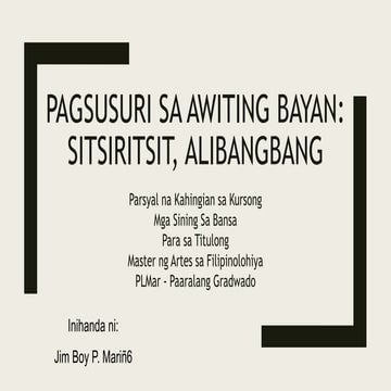 MARIÑO_SITSIRITSIT_PAGSUSURI .pptx