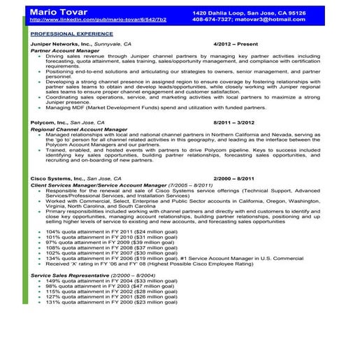 Mario Tovar CV - 2013 | DOCX