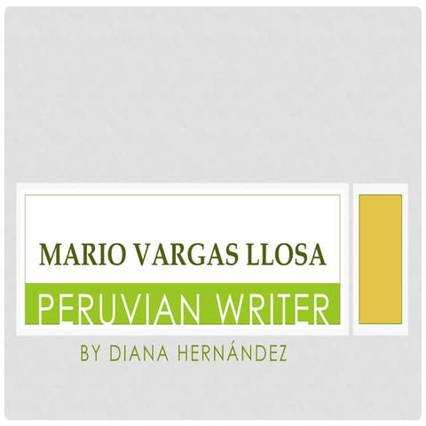 Mario vargas llosa | PPT