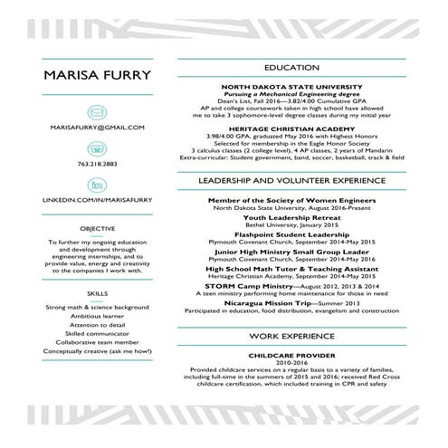 Marisa Furry's Resume | PDF