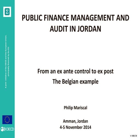 From an ex ante control to ex post - the Belgian example, Philip ...