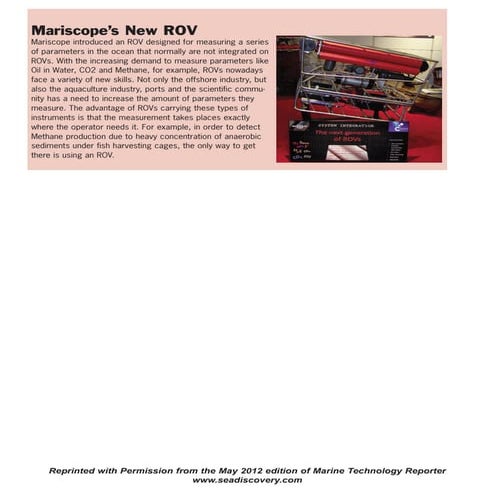 Mariscope New ROV | PDF