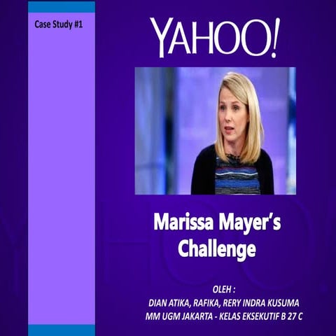 Marissa mayers case study | PPT