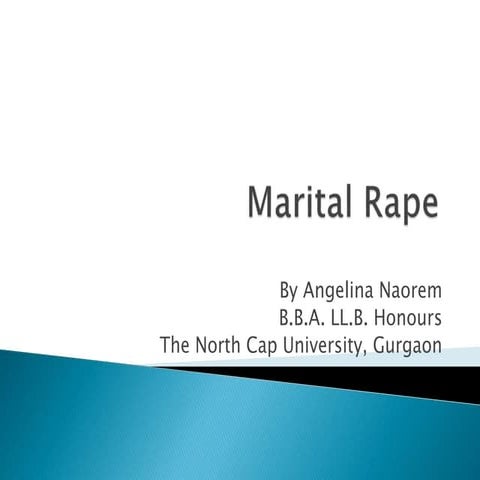 Marital Rape ppt | PPTX