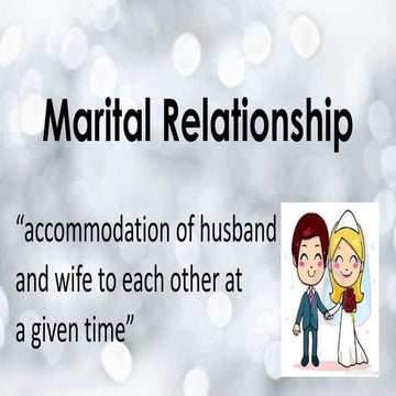 Marital relationship | PPTX