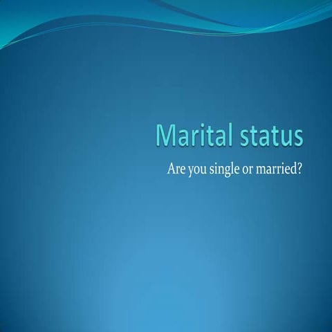 Marital status | PPTX