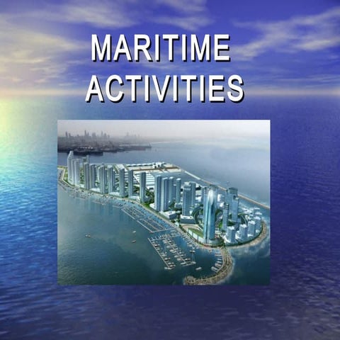 Maritime activities | PPT