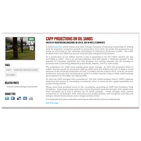 CAPP Projections | PDF | Science