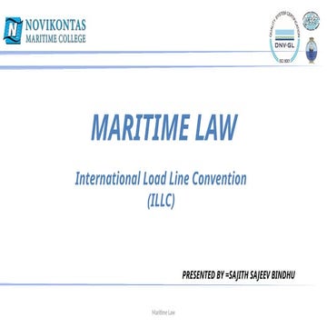 Maritime law also known as admiralty law | PPTX