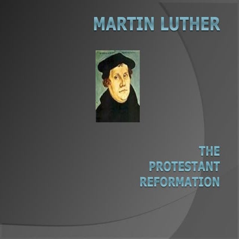 Protestant Reformation_Reformation Studies | PPT