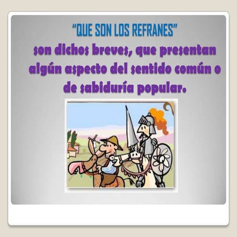 Presentacion de Refranes | PPTX