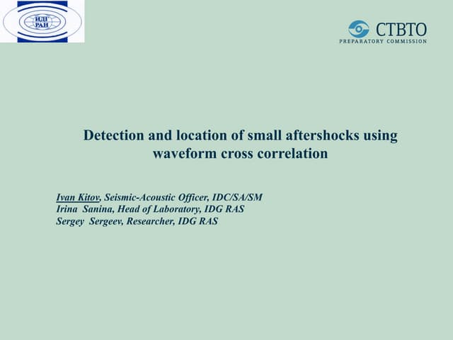 Detection And Location Of Small Aftershocks Using Waveform Cross