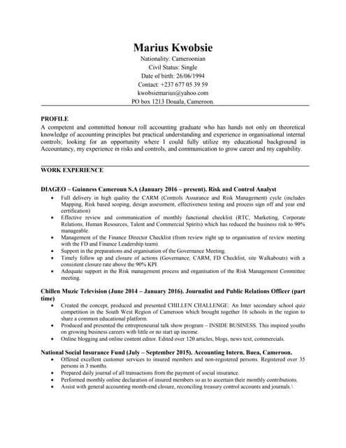 Curriculum vitae | PDF