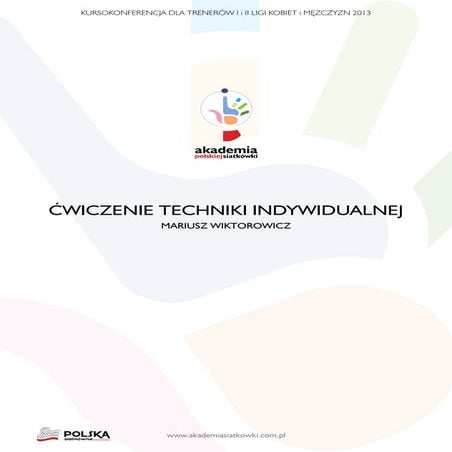 Mariusz Wiktorowicz - Ćwiczenie techniki indywidualnej | PDF