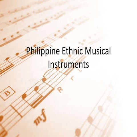 Musical instrument in mindoro palawan and visayas | DOCX