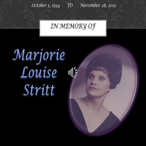 Marjorie Reed, Rest In Peace | PPTX