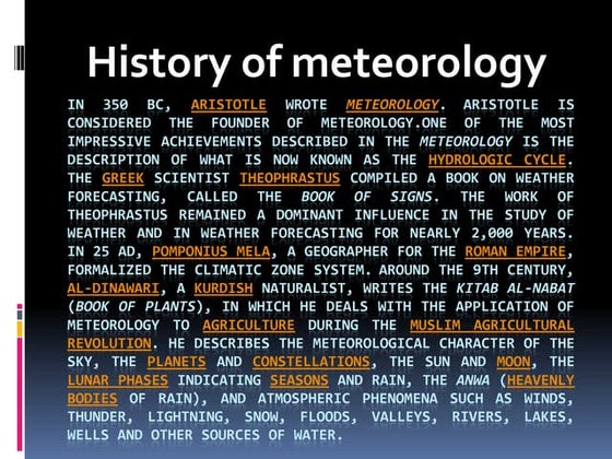 History of meteorology | PPT