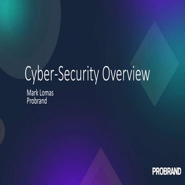 Mark Lomas - Taking a Holistic Approach to Cyber Threat Prevention # ...