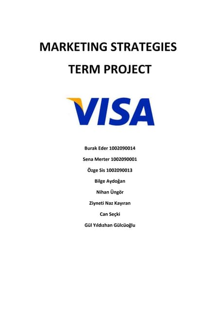 VISA.ppt | Credit Cards | Personal Debt