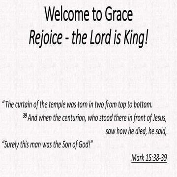 Mark 15 vv 16 39 | PPTX