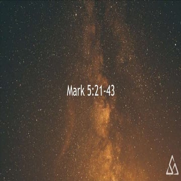 Surveying the Son of God (Mark 5:21-43) | PPTX