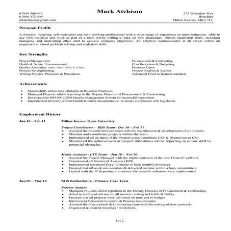 newclayresumeforeman | PDF