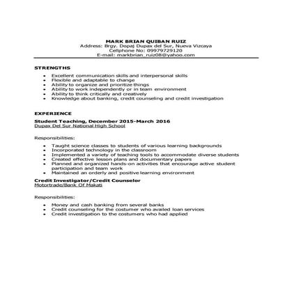 Judy Harrington Resume | PDF