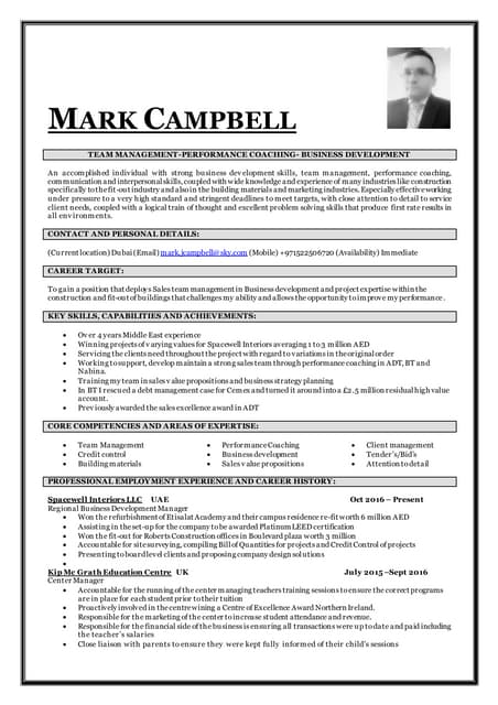 Mark Campbell presentations