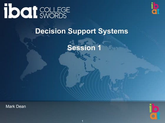 DSS and Expert System.pptx taxonomy classification characteristics components applications | PPTX