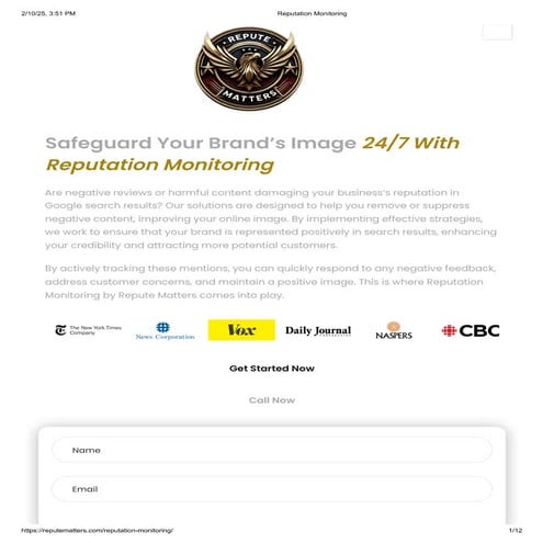 Safeguard Your Brand’s Image 24/7 With Reputation Monitoring | PDF