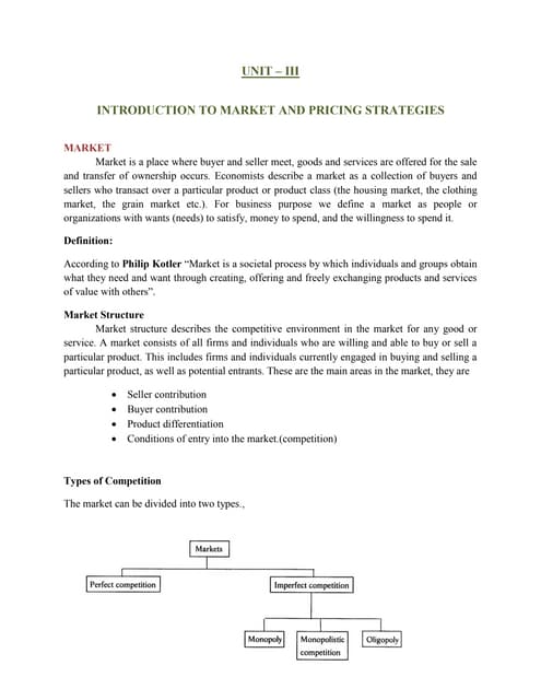 Grade 8 Chapter 3 (Market) - Definition, Roles and Types of Market ...