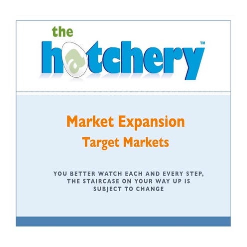 Market expansion - Target Markets | PDF