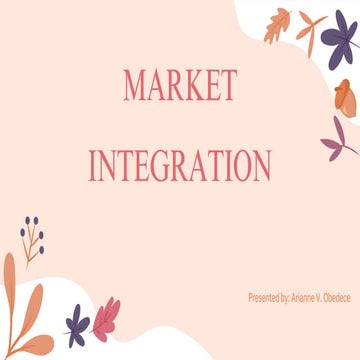 MARKET - NTEGRATION..................... | PPT