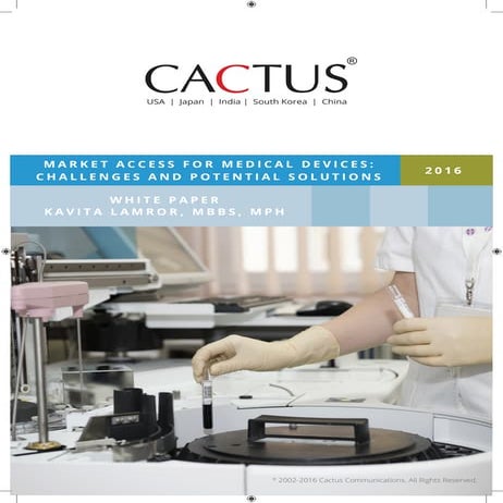 Market access medical devices white paper | PDF