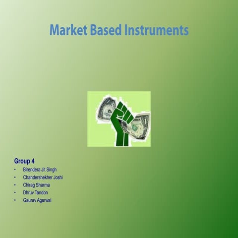 Market Based Instruments | PPT