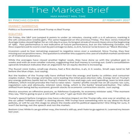The Market Brief 27 February | PDF