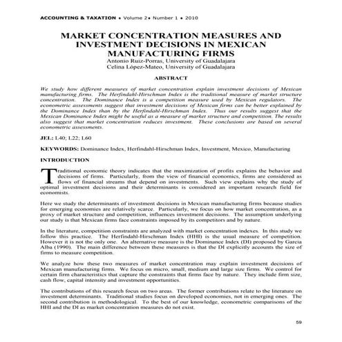 Extent of market concentration and performance of a.pptx