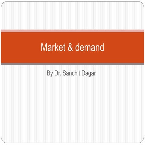 Market & demand | PPTX