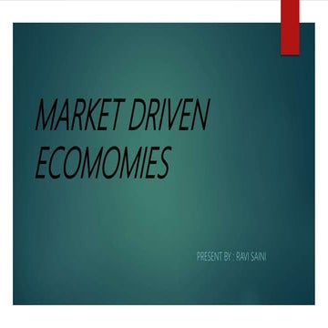 Market driven ecomomies | PPT