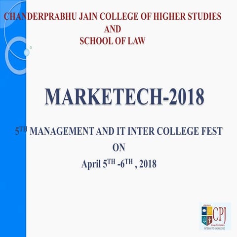 Marketech 2018 | PPT