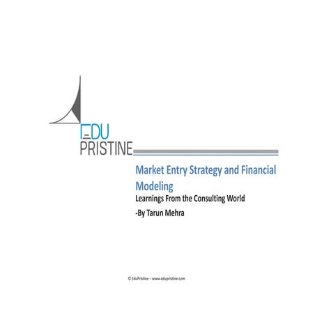 Financial Modeling: Market Entry Strategy | PDF