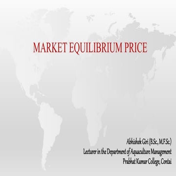 Market equilibrium price | PPTX